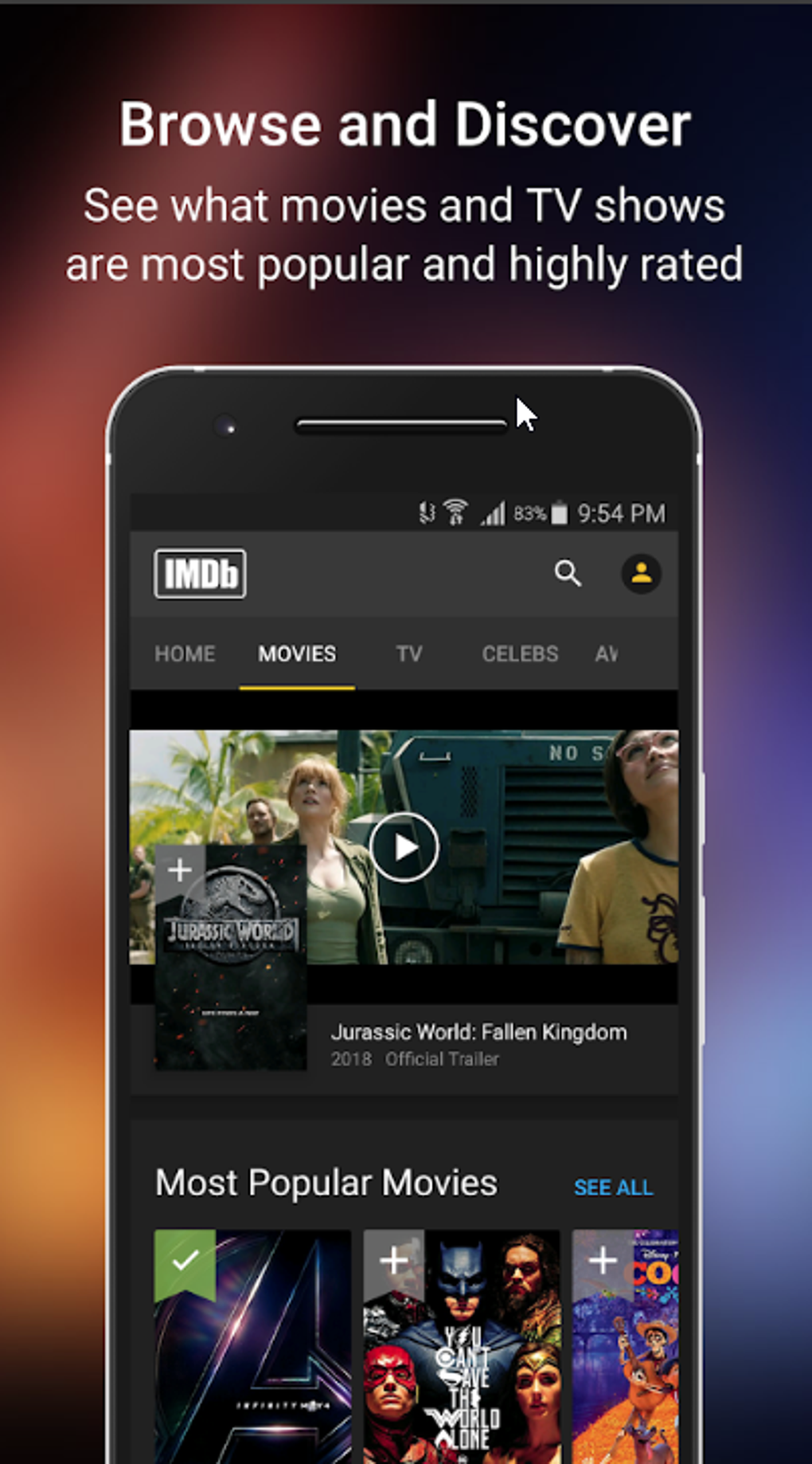 IMDb: Your guide to movies TV shows celebrities for Android - Download